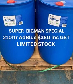 AD Blue 210LTR – Country Suspensions Parts and Lubricants